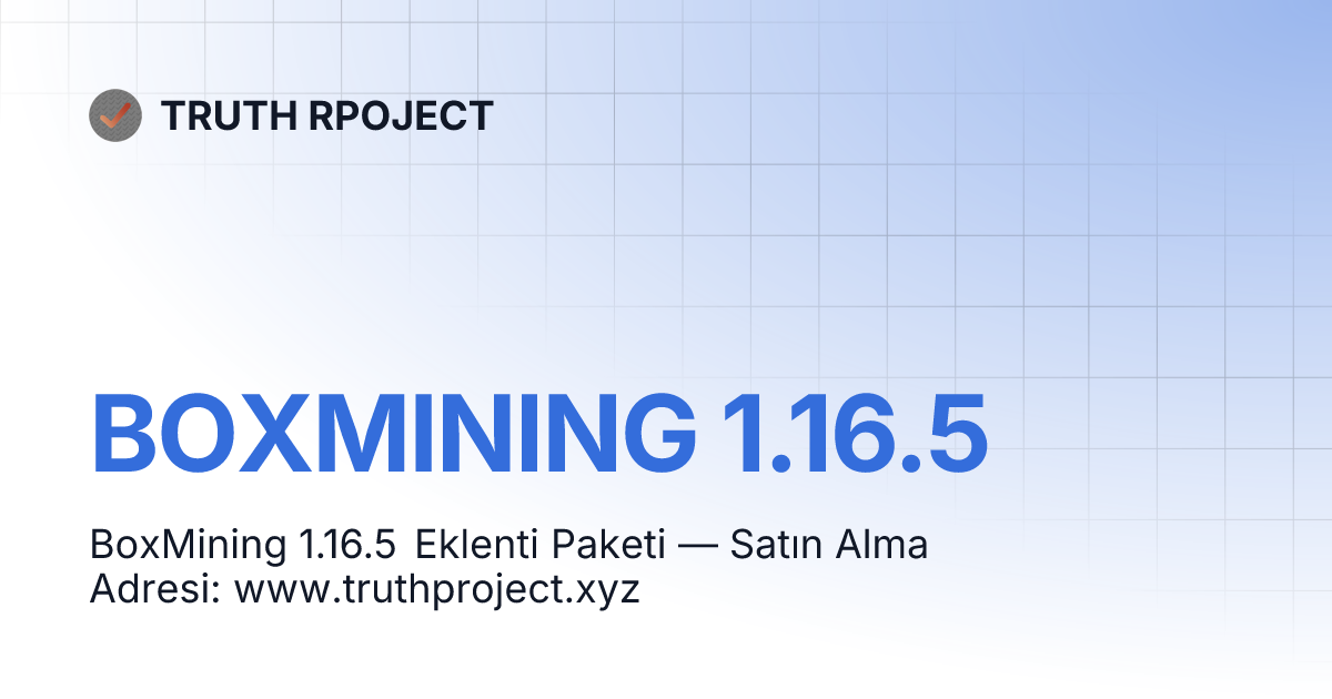 BOXMINING 1.16.5 | TRUTH RPOJECT